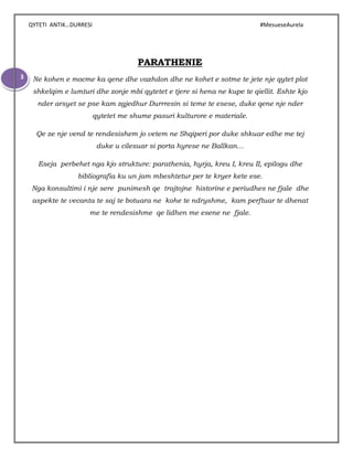 ESE QYTETI ANTIK …Durresi !! | PDF