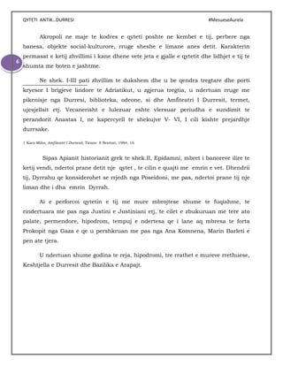 ESE QYTETI ANTIK …Durresi !! | PDF