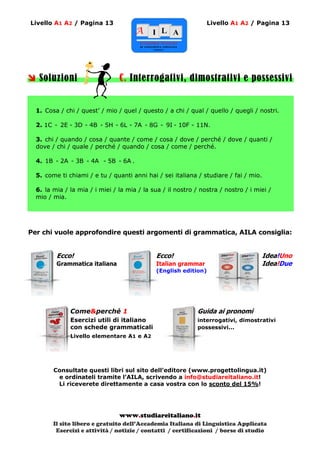AILA Livello A1 A2 | PDF