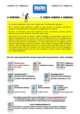 Esercizi b1 b2 PLIDA | PDF