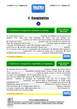 Esercizi b1 b2 PLIDA | PDF