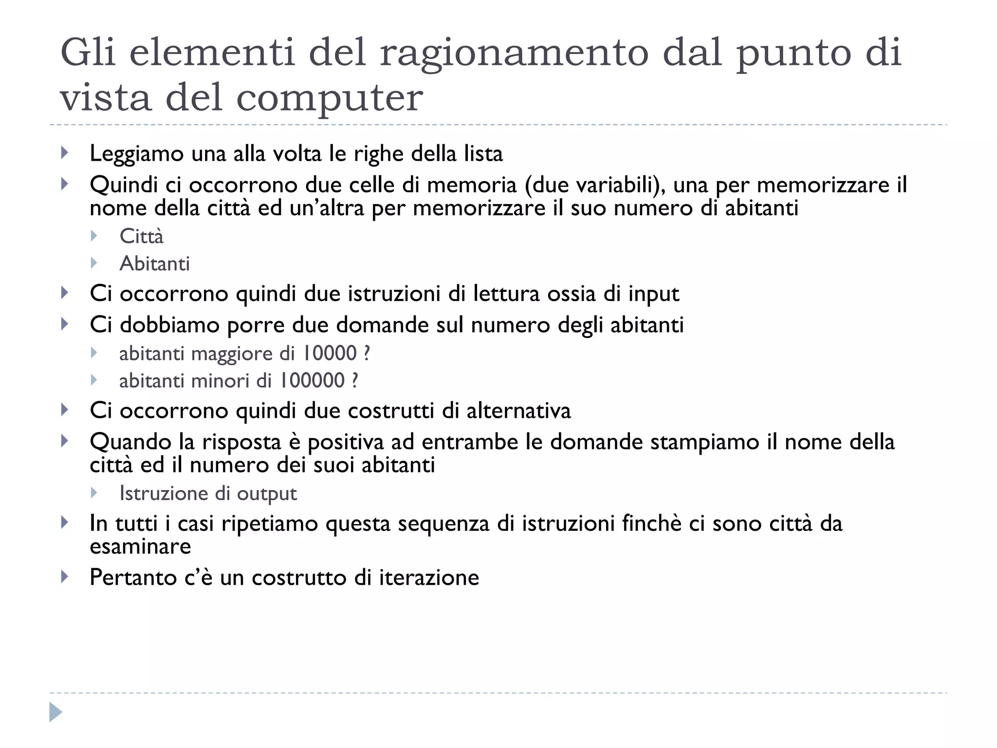 Esercizio Sugli Algoritmi | PPT