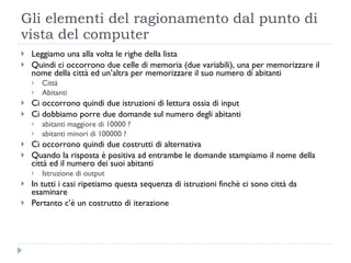 Esercizio Sugli Algoritmi | PPT