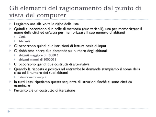 Esercizio Sugli Algoritmi | PPT