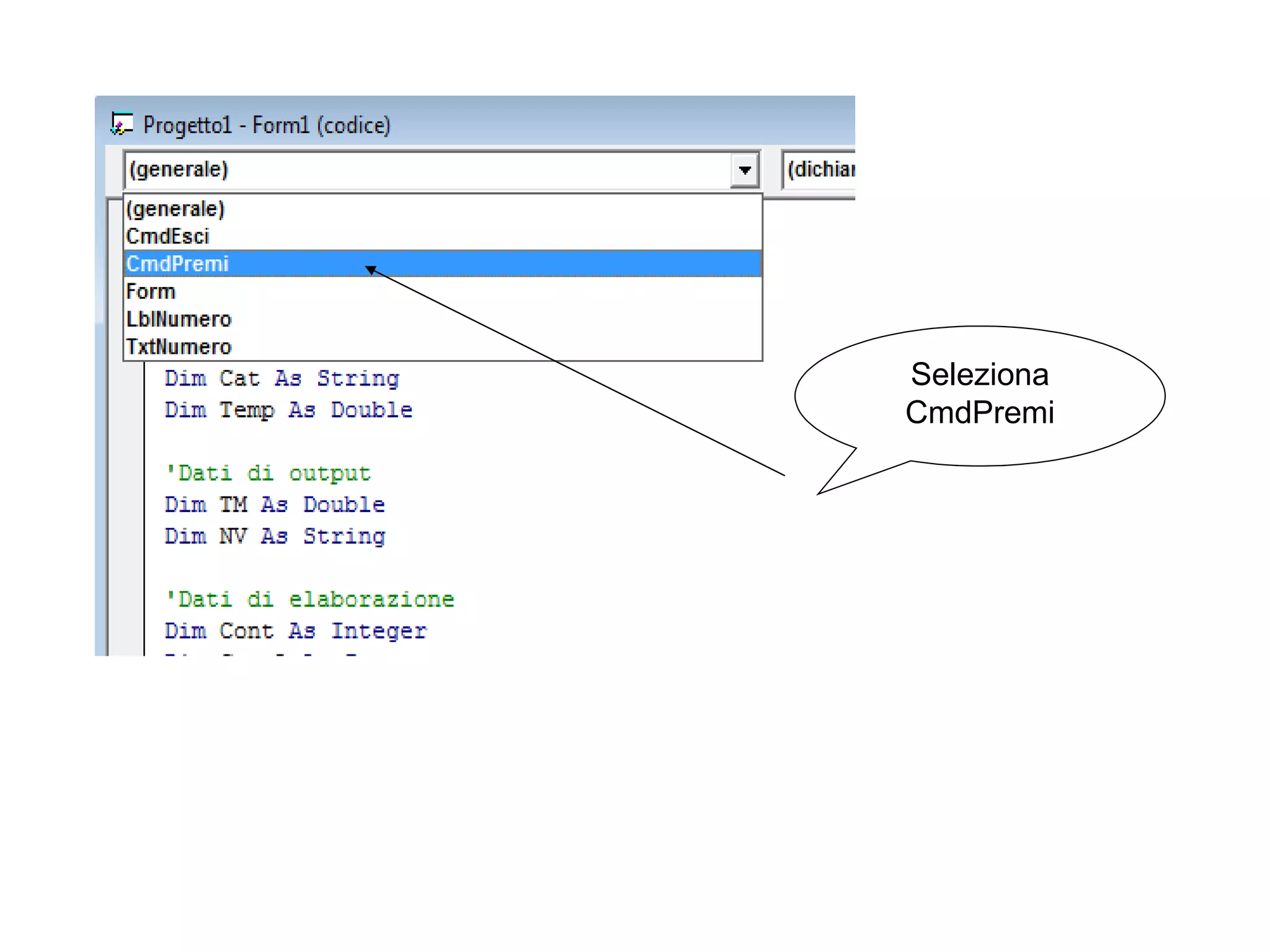Esercizio Visual Basic | PPT