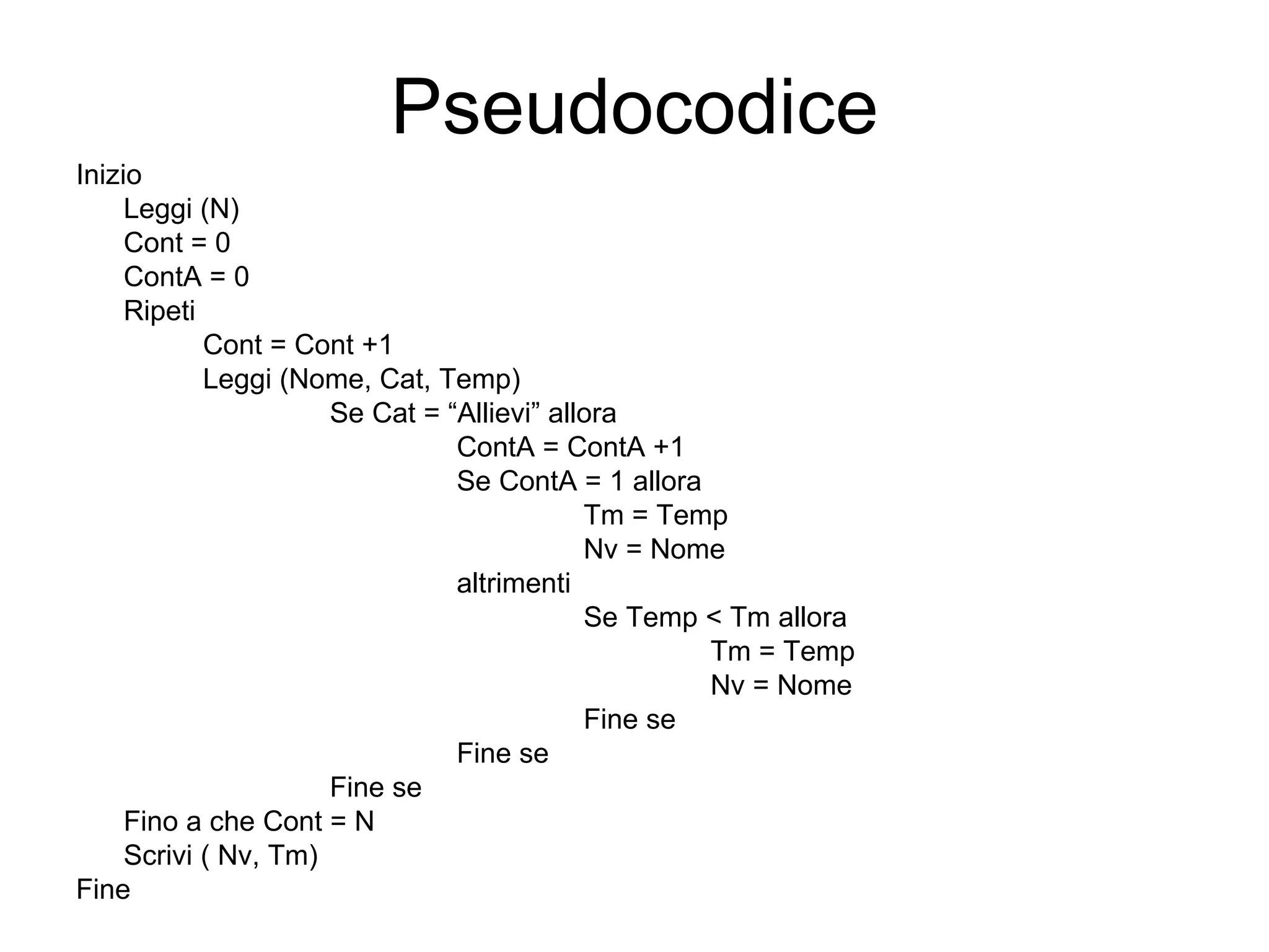 Esercizio Visual Basic | PPT