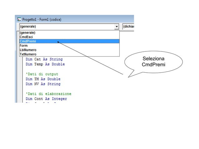 Esercizio Visual Basic | PPT