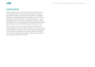 ESET Technology: The multi-layered approach and its effectiveness | PDF