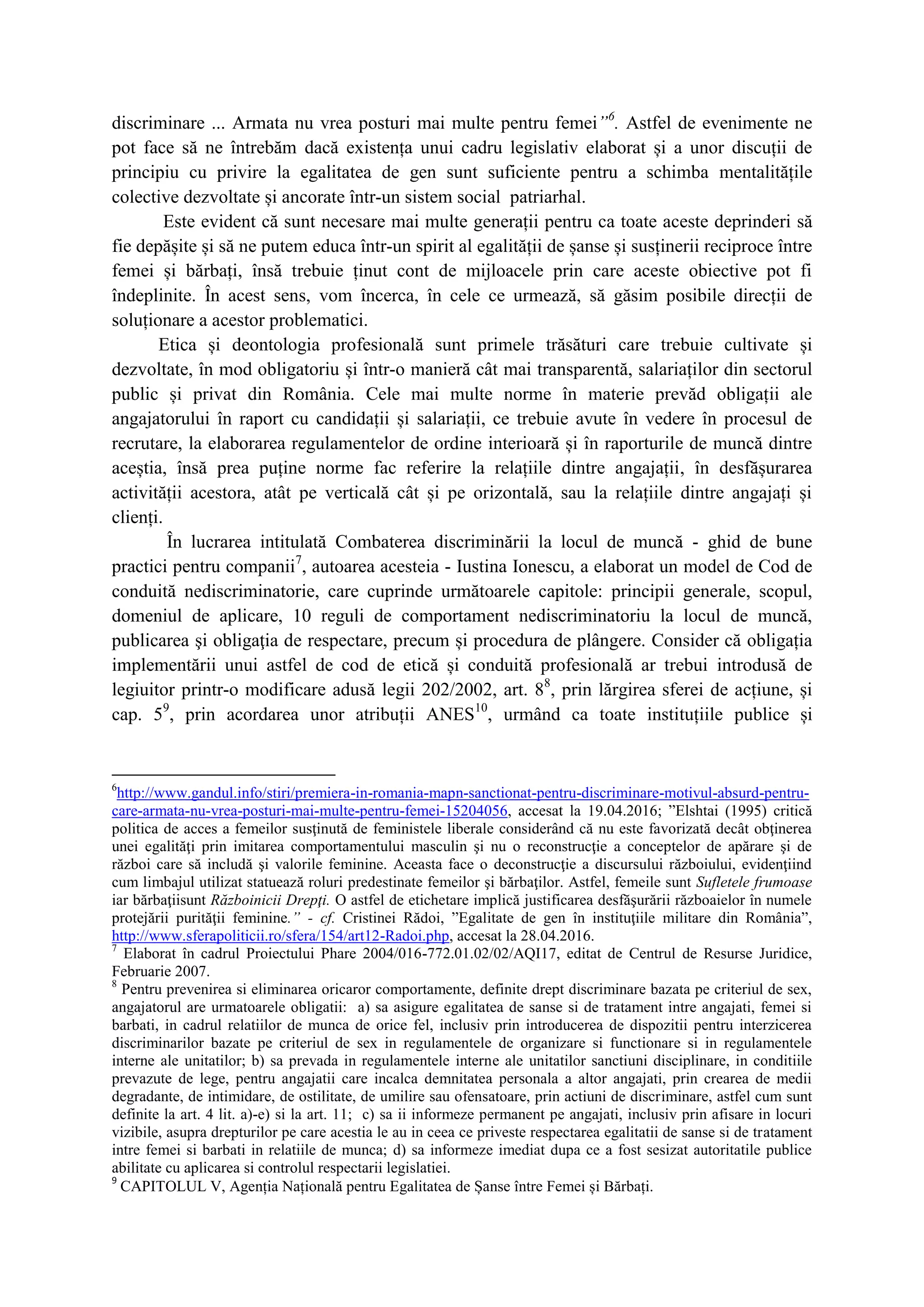 Eseu Egalitatea de gen în Romania - norme, problematici și soluții ...