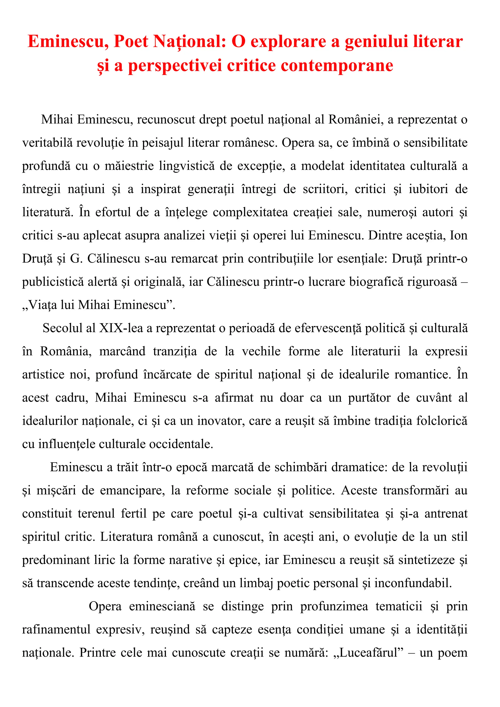 Eseu Mihai Eminescu, Darii Maria clasa 11.docx