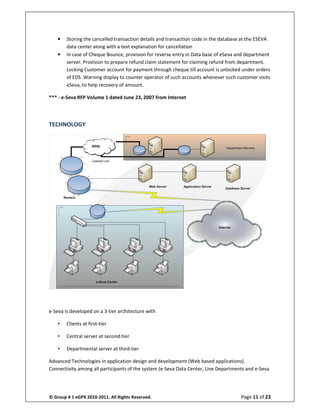 E seva urban- project report | PDF