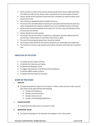 E seva urban- project report | PDF