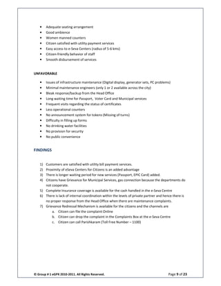 E seva urban- project report | PDF