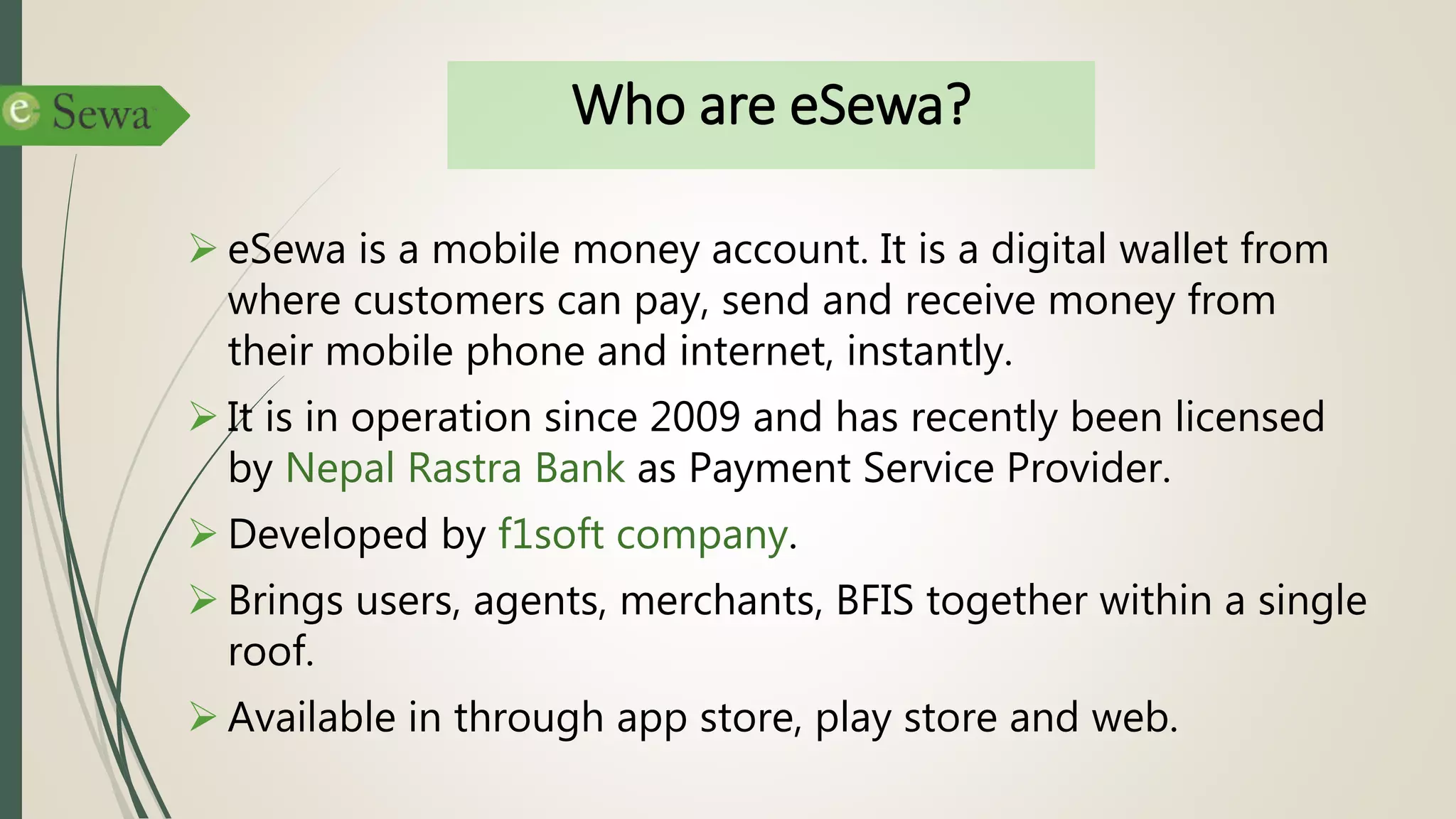 Esewa - Nepal's First Online Payment | PPTX