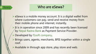 Esewa - Nepal's First Online Payment | PPTX