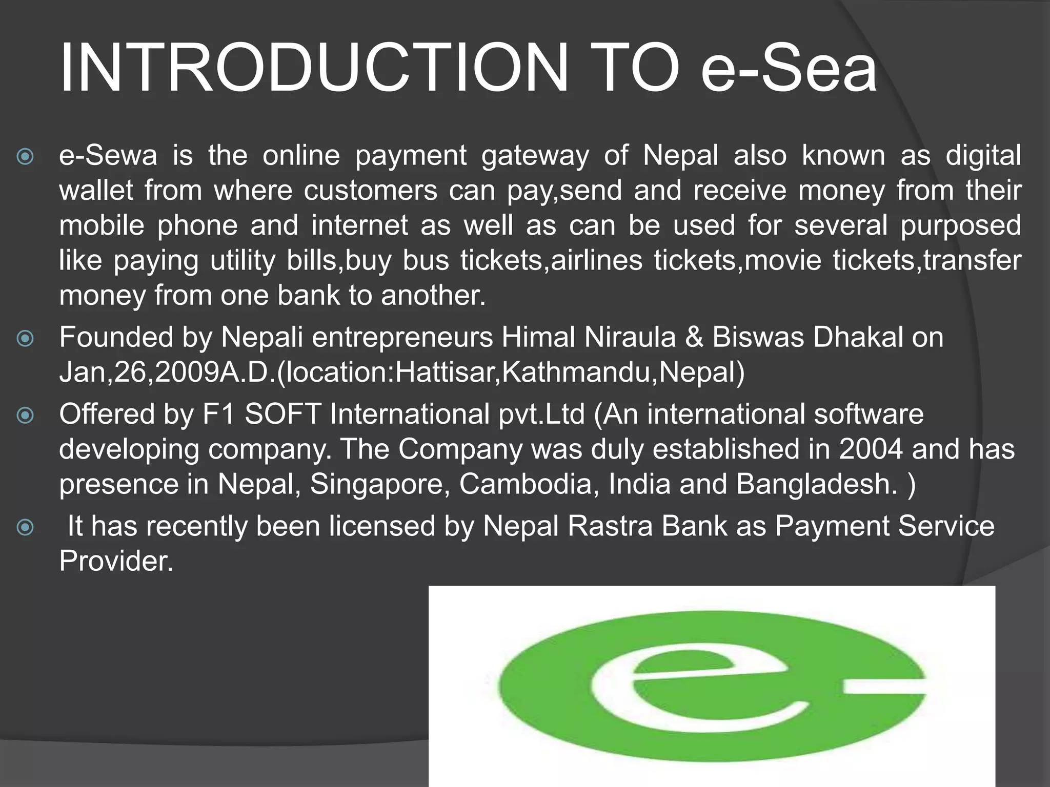 Esewa presentation | PPTX