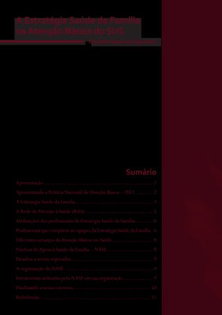 Esf- estratégia saúde da família - estrutura | PDF