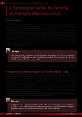 Esf- estratégia saúde da família - estrutura | PDF