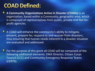 Esf 8, FBOs, and COADs presentation 6.13.2011 | Non-Profit ...