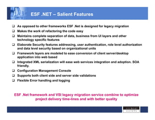 ESF .NET - Accelerated Framework for Enterprise System Re-Engineering | PDF