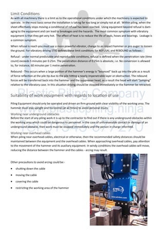 Operating Instruction for THE ESF03 Piling Vibrator | PDF