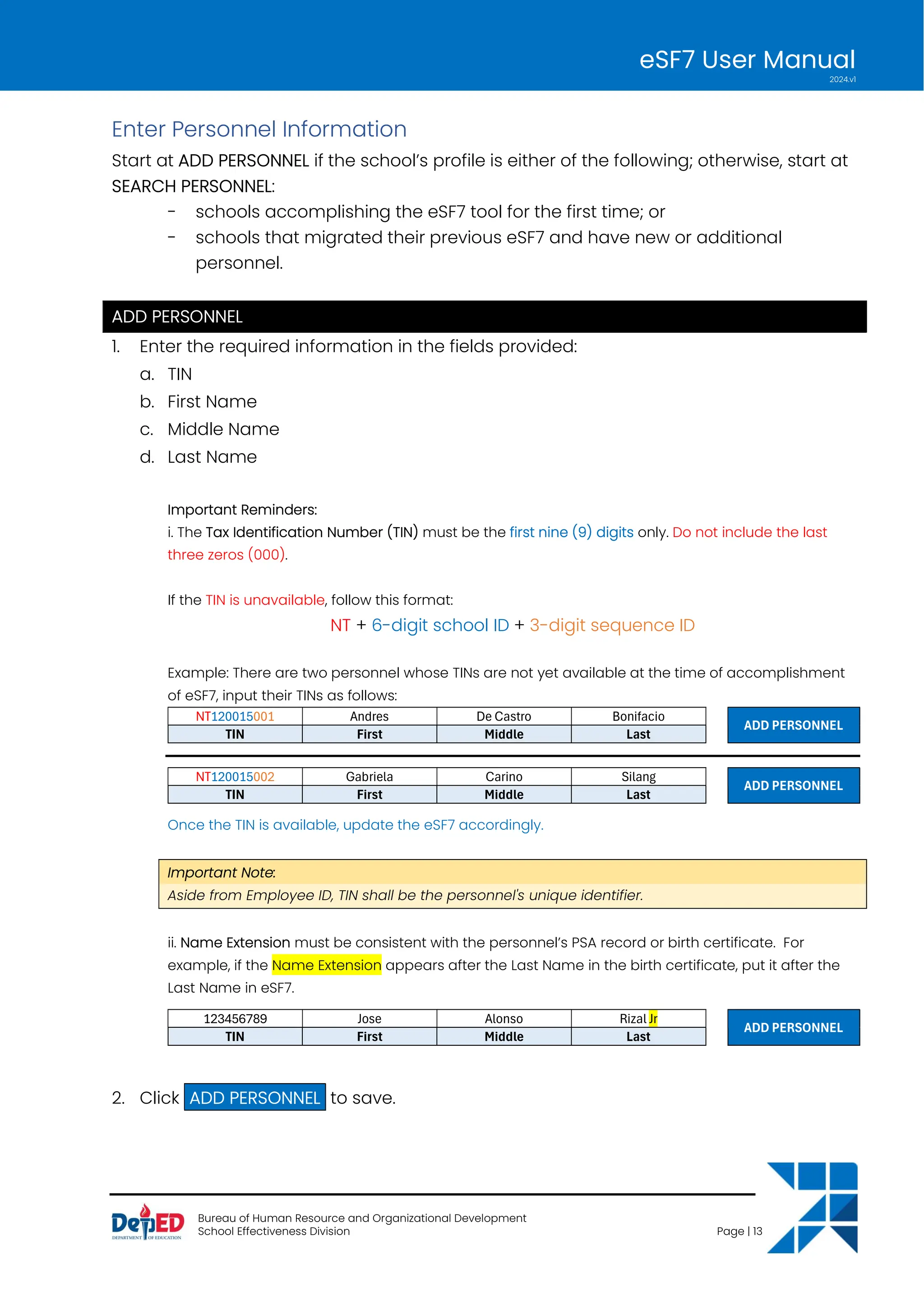 Sample DepEd user manual SF& ser. 2024. Very important guide to be used ...