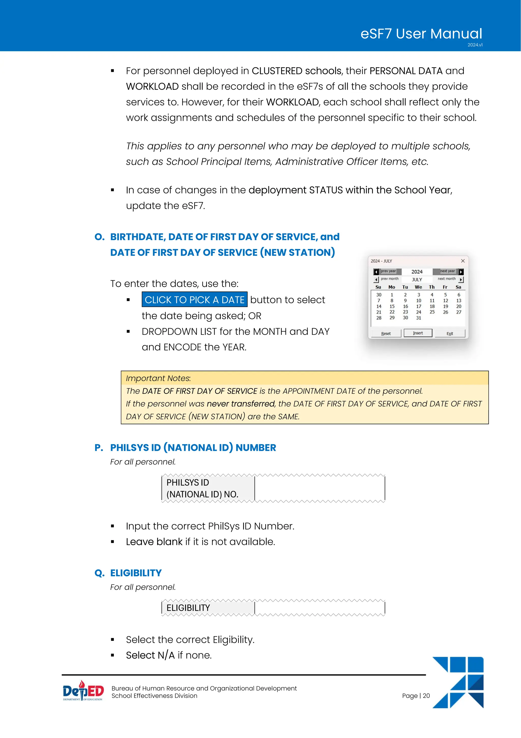 Sample DepEd user manual SF& ser. 2024. Very important guide to be used for DepEd employees. | PDF
