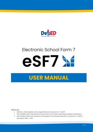 Sample DepEd user manual SF& ser. 2024. Very important guide to be used for DepEd employees. | PDF