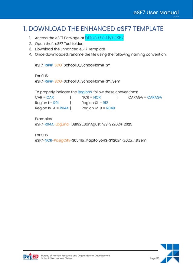 Sample DepEd user manual SF& ser. 2024. Very important guide to be used for DepEd employees. | PDF