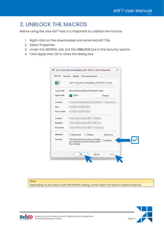 Sample DepEd user manual SF& ser. 2024. Very important guide to be used ...