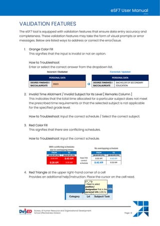Sample DepEd user manual SF& ser. 2024. Very important guide to be used ...