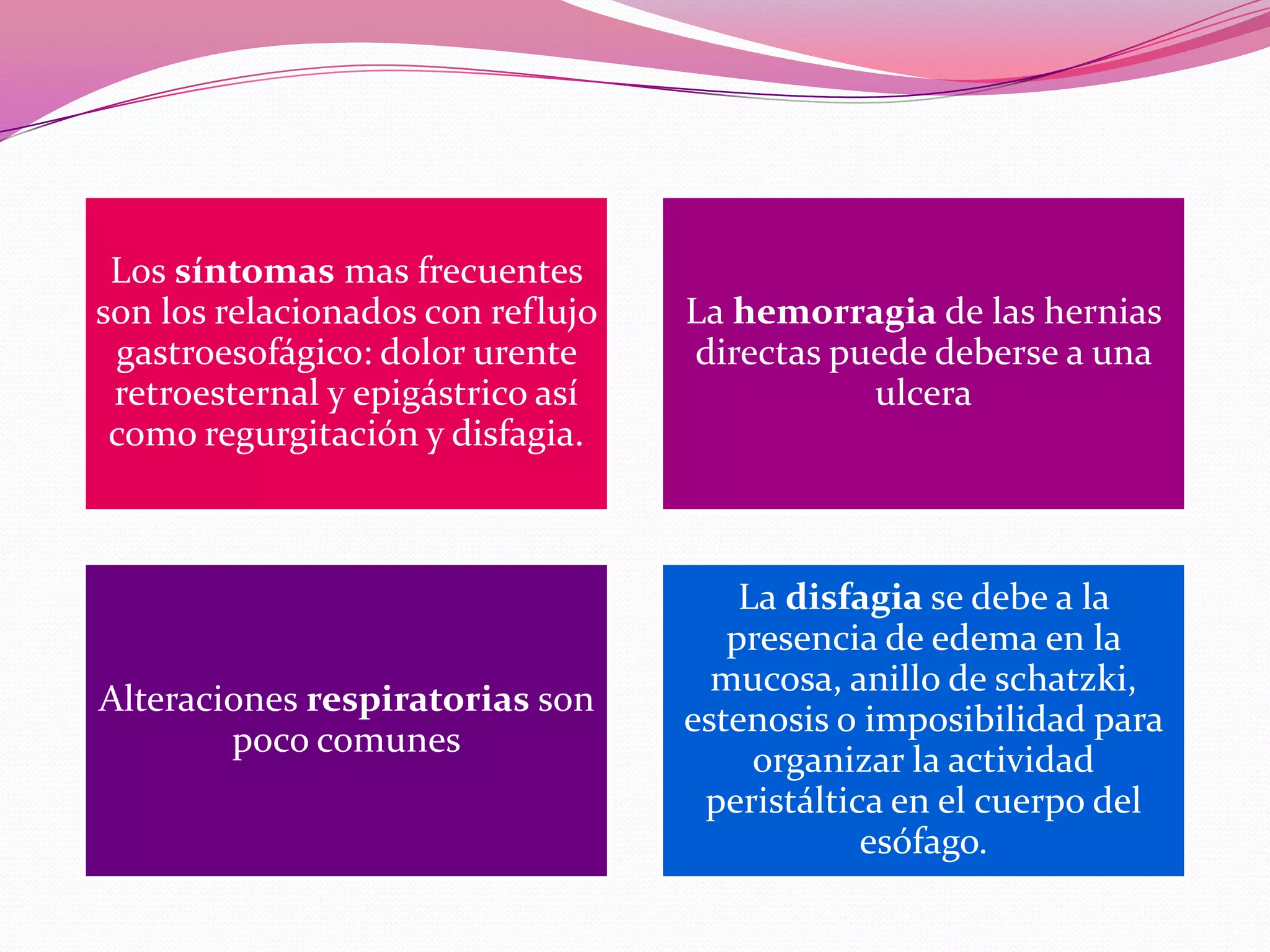 Esófago, hernia hiatal, y acalasia | PPTX