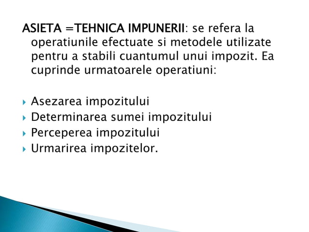 Impozite si taxe | PPT