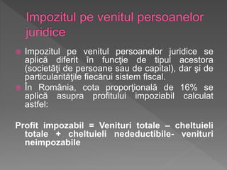 Impozite directe | PPT