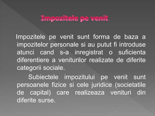 Impozite directe | PPT