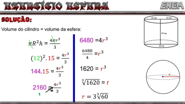 Estudo da Esfera - Geometria Espacial | PPT
