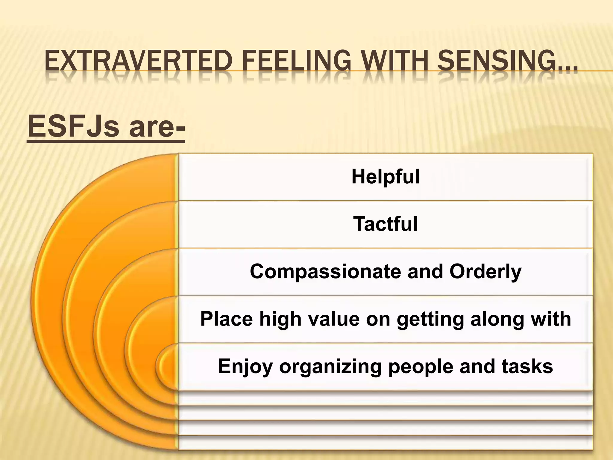 Esfj personality type | PPTX