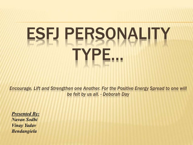 Esfj personality type | PPT