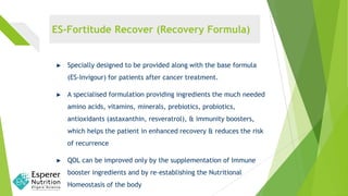 Balanced Nutrition For Recovery After Chemo | Esperer Nutrition | PPTX