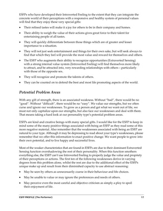 Esfp profile-performer-pdf1 | PDF