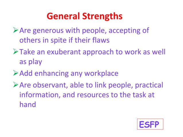 ESFP--The PERFORMER.ppt