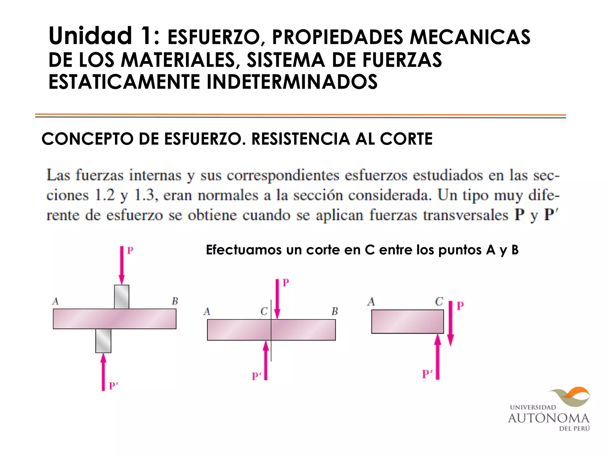 Esfuerzo.propiedades mecanica de los materiales sistemas de fuerzas ...