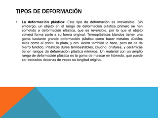 Esfuerzo y deformación | PPTX