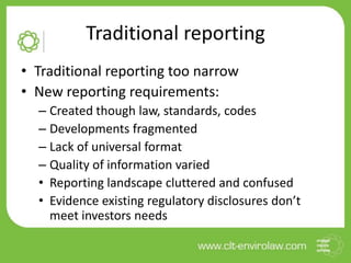 The impact of Social Environmental Governance disclosure for investors ...