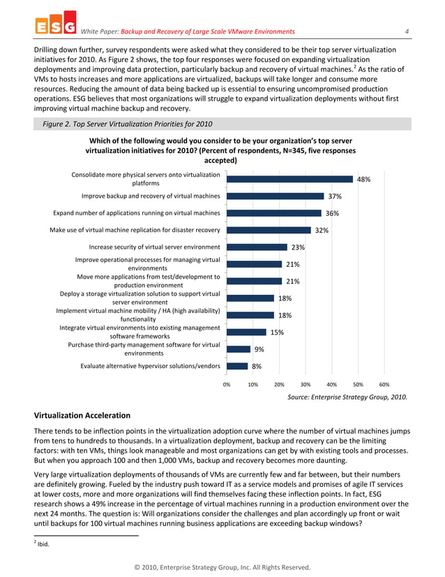 Whitepaper Esg Whitepaper Backup And Recovery Of Large Scale Vmware Environments Pdf