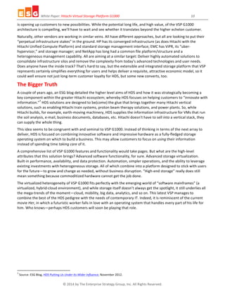 "ESG Whitepaper: Hitachi Data Systems VSP G1000: - Pushing the ...