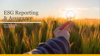 ESG Assurance and Reporting The road to ESG Leadership | PPTX