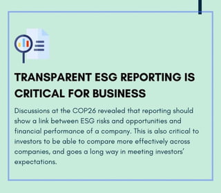ESG at COP26 | PDF | Business | Business and Finance