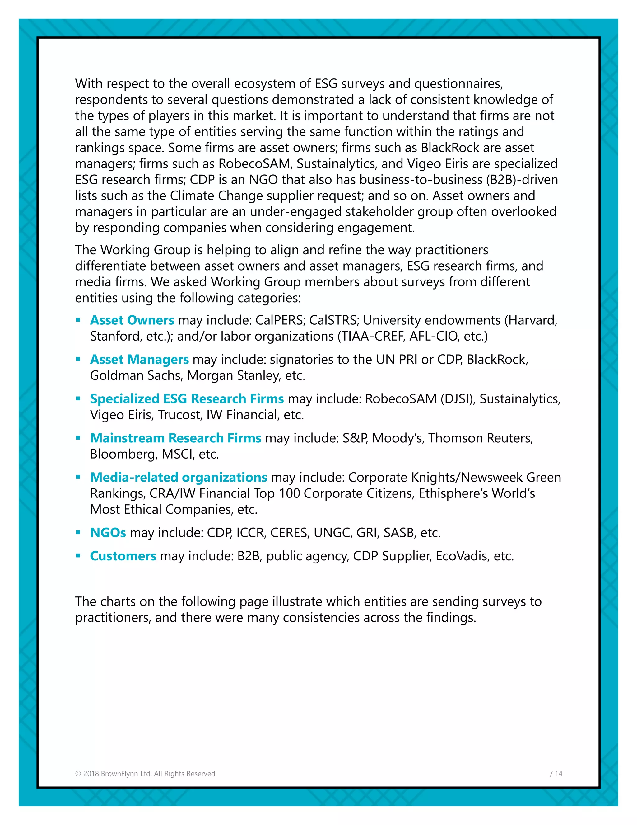 The ESG Ecosystem | PDF