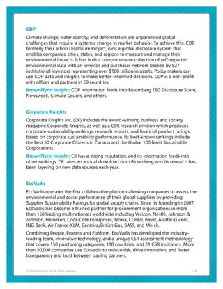 The ESG Ecosystem | PDF